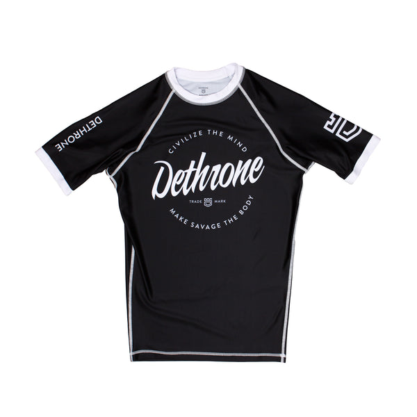 BRANDED RASH GUARD - SHORT SLEEVE - Dethrone